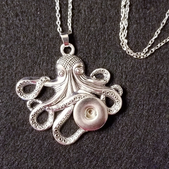 Jewelry | 18mm Ginger Snap Octopus Necklace Statement Chain | Poshmark